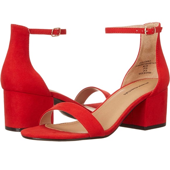 Shoes | Classic Block Heel Bright Poppy Red | Poshmark